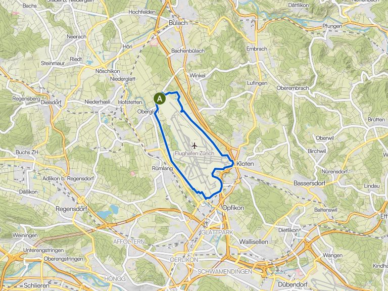Pistenende, Oberglatt Runde von Oberglatt | Wanderung | Komoot